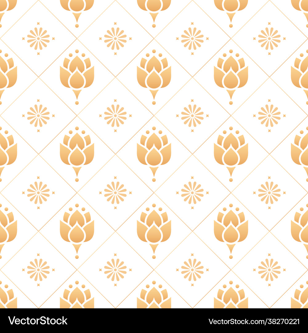 Lotus chinese floral seamless pattern with flowers