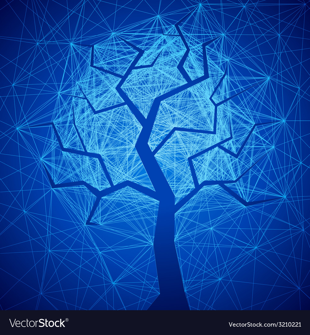 Mystic tree Royalty Free Vector Image - VectorStock