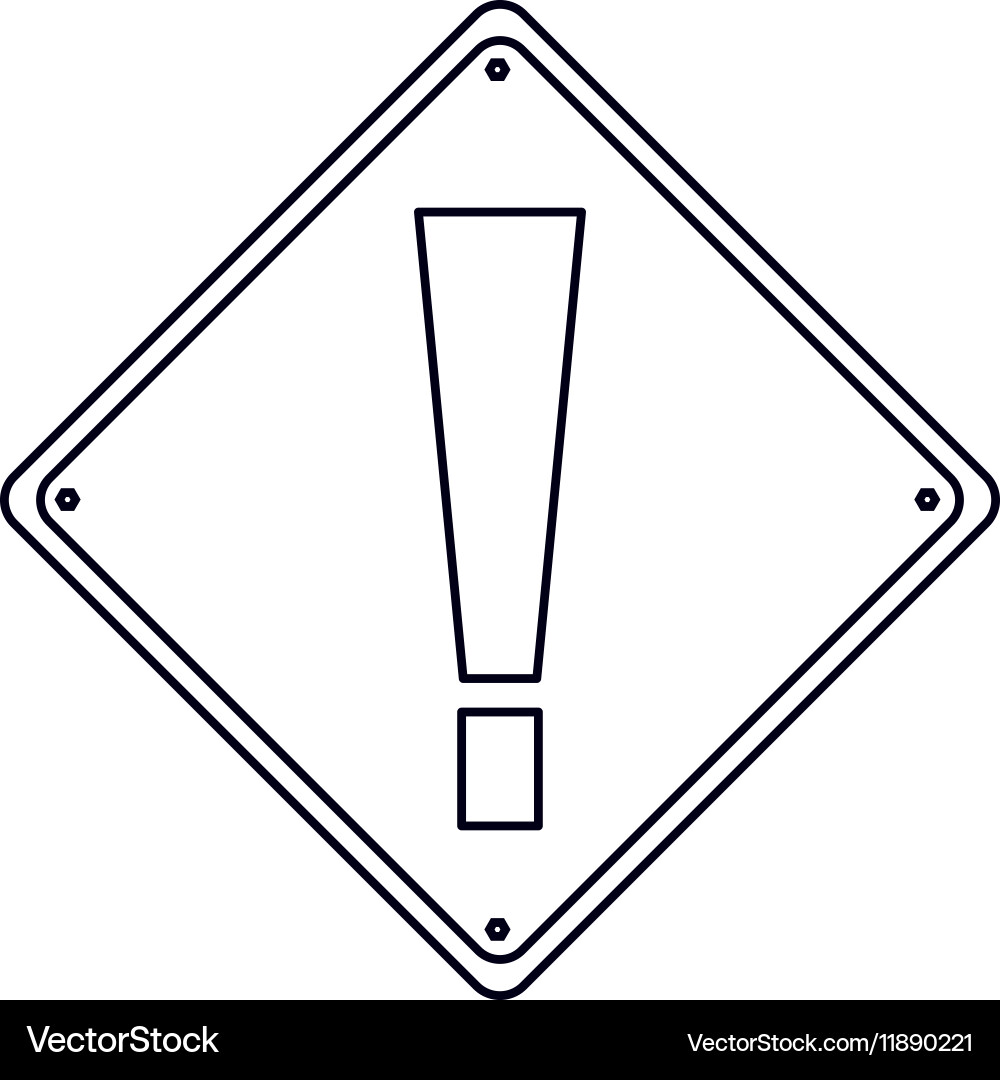 Pictograph warning alert attention sign icon Vector Image