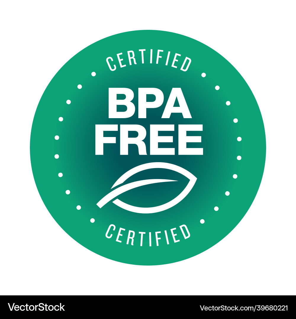 Plastic free product logo icon badge design Vector Image