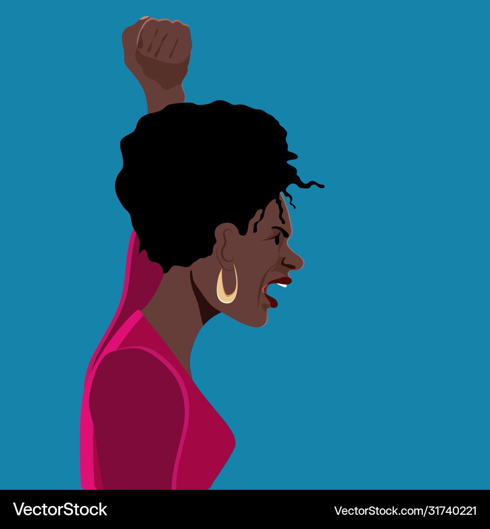 Protest alleged police brutality in deaths Vector Image