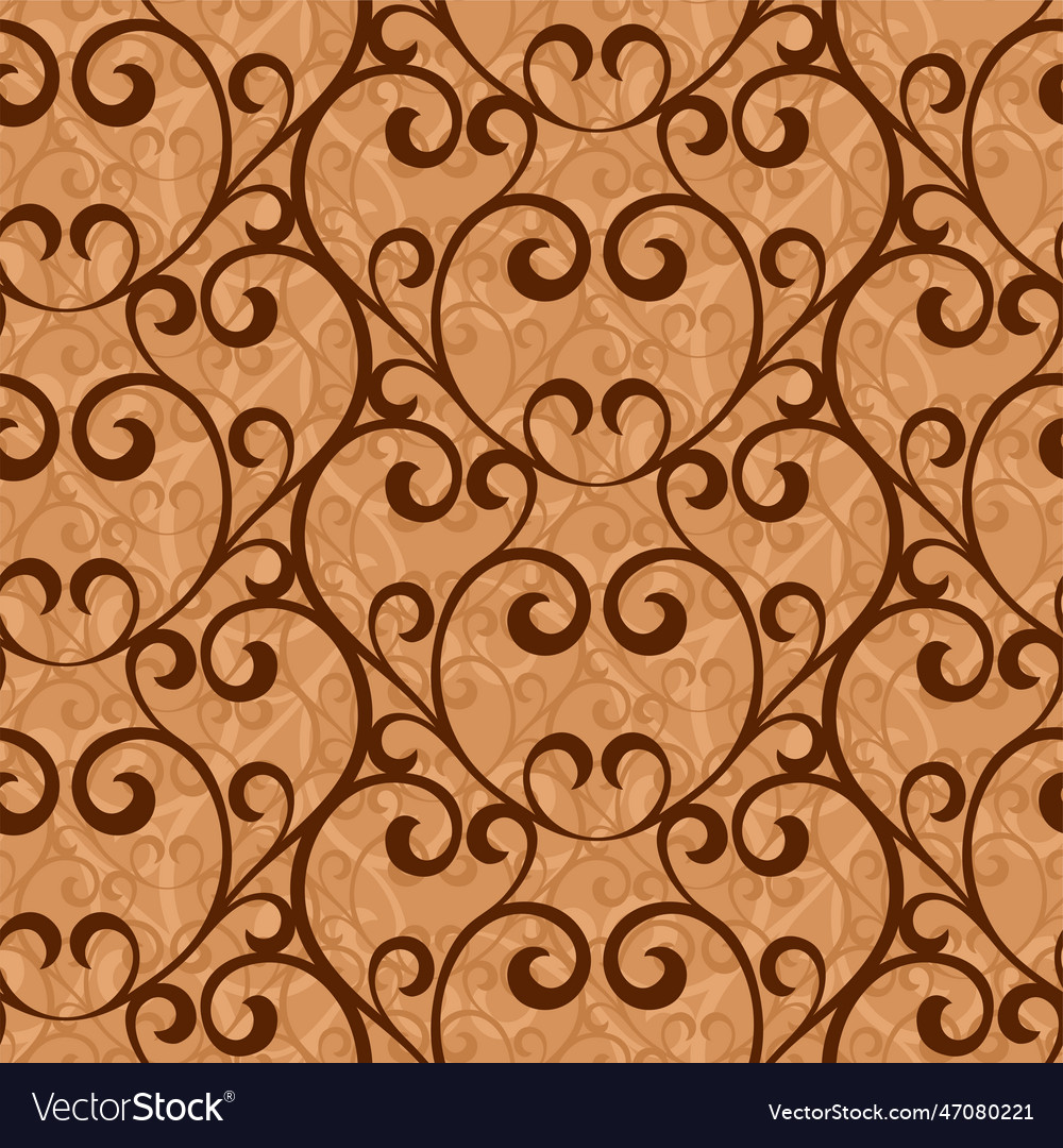 Seamless with brown pattern Royalty Free Vector Image