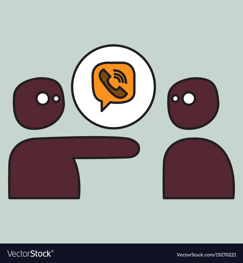 Viber flat icon element template for design Vector Image