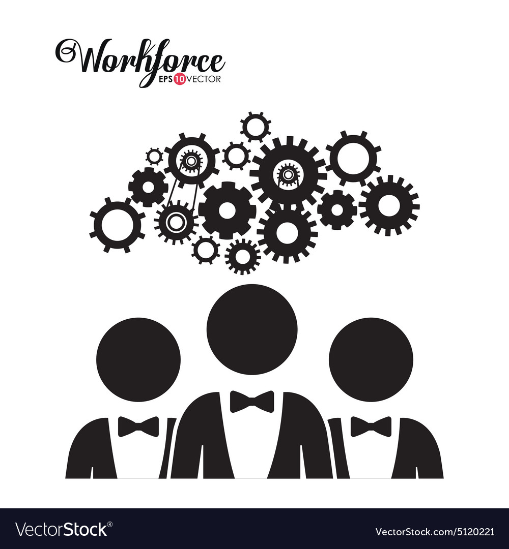 Workforce design Royalty Free Vector Image - VectorStock