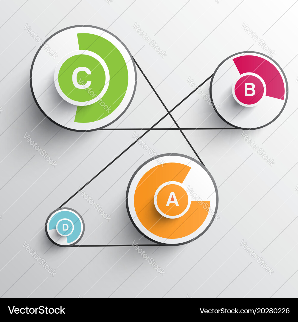 Business abstract infographics for advertising Vector Image