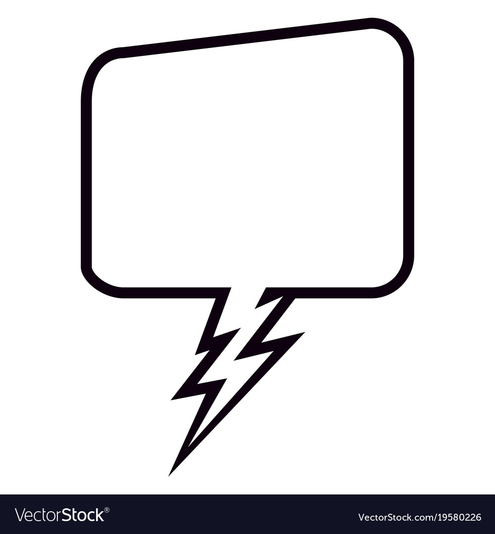 Comic chat bubble Royalty Free Vector Image - VectorStock
