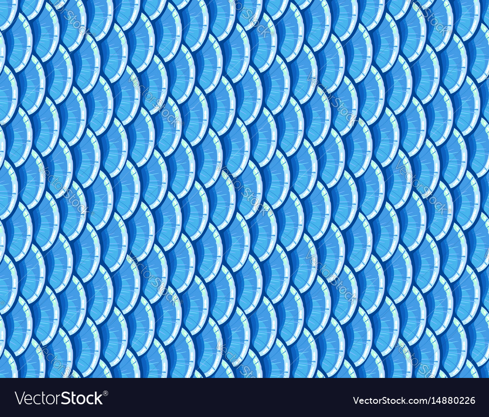 Fish scale seamless pattern Royalty Free Vector Image