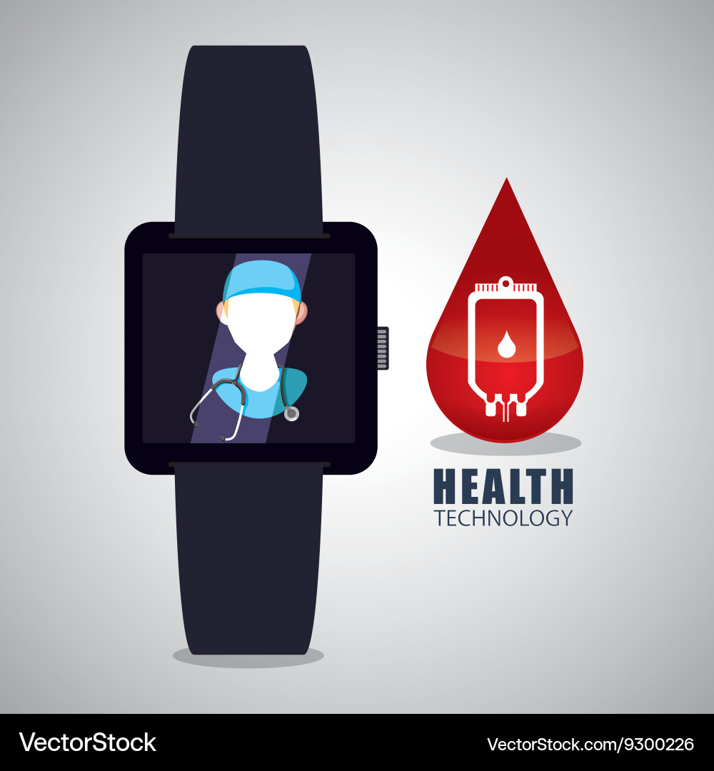 Health care design technology icon isolated Vector Image