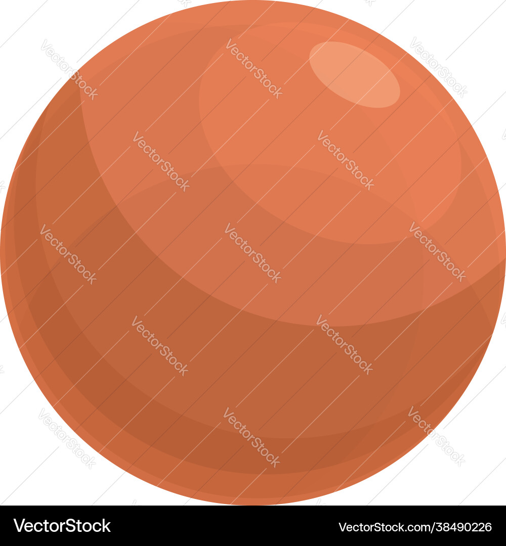 Lentil seed icon cartoon red vegetable Royalty Free Vector