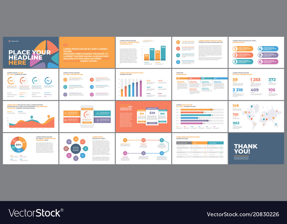 Presentation template design Royalty Free Vector Image