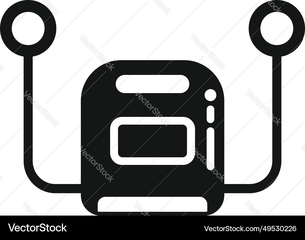 Safety defibrillator icon simple cardiac Vector Image