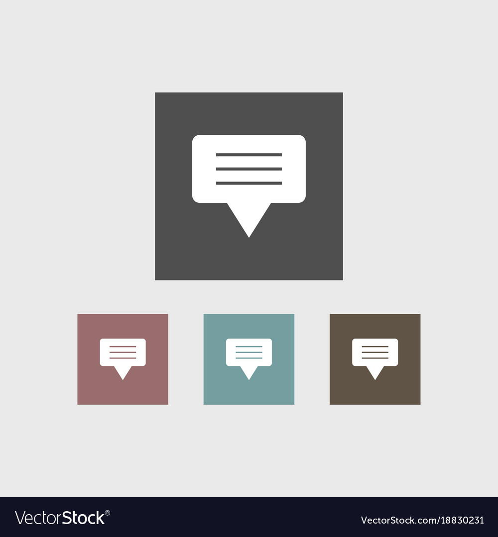 Chat icon simple Royalty Free Vector Image - VectorStock
