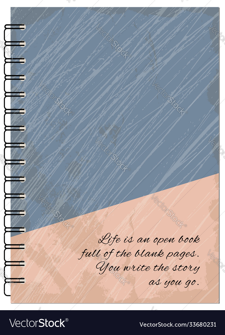 Cover retro design notebook Royalty Free Vector Image