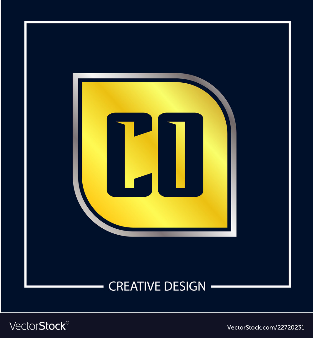Initial letter co logo template design Royalty Free Vector