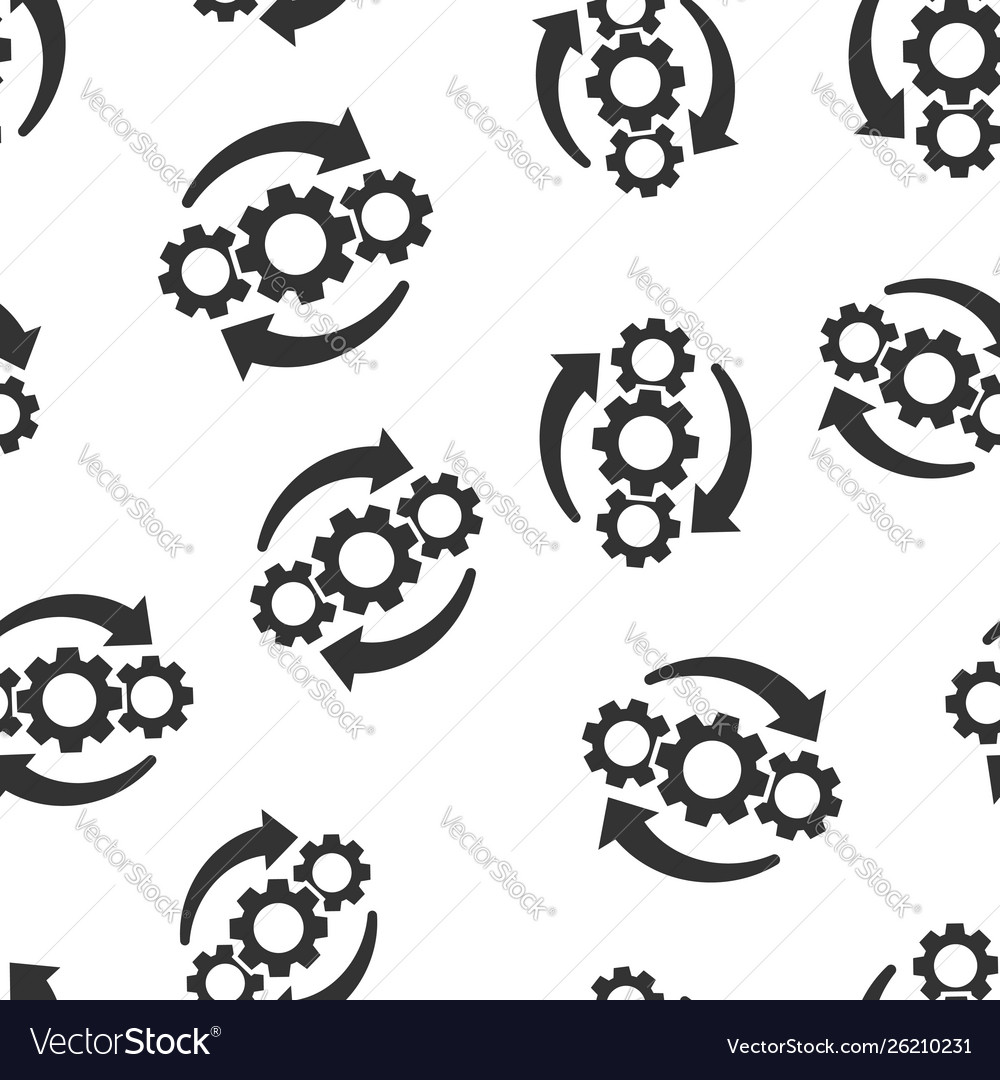 Operation project icon seamless pattern Royalty Free Vector