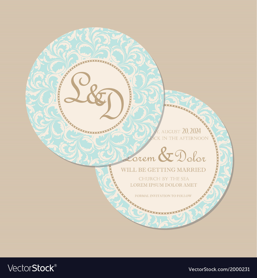 Round card Royalty Free Vector Image - VectorStock