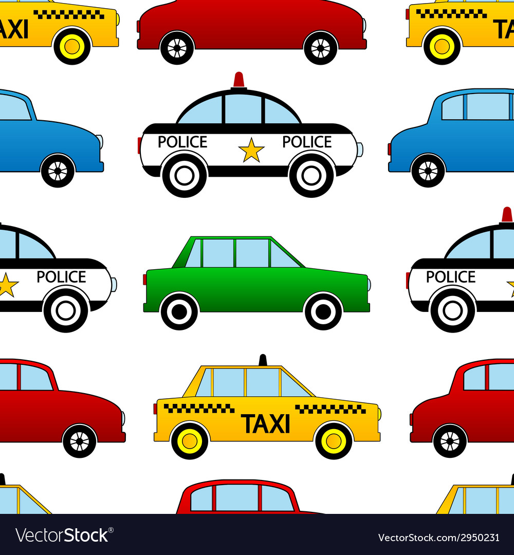 Seamless car pattern Royalty Free Vector Image