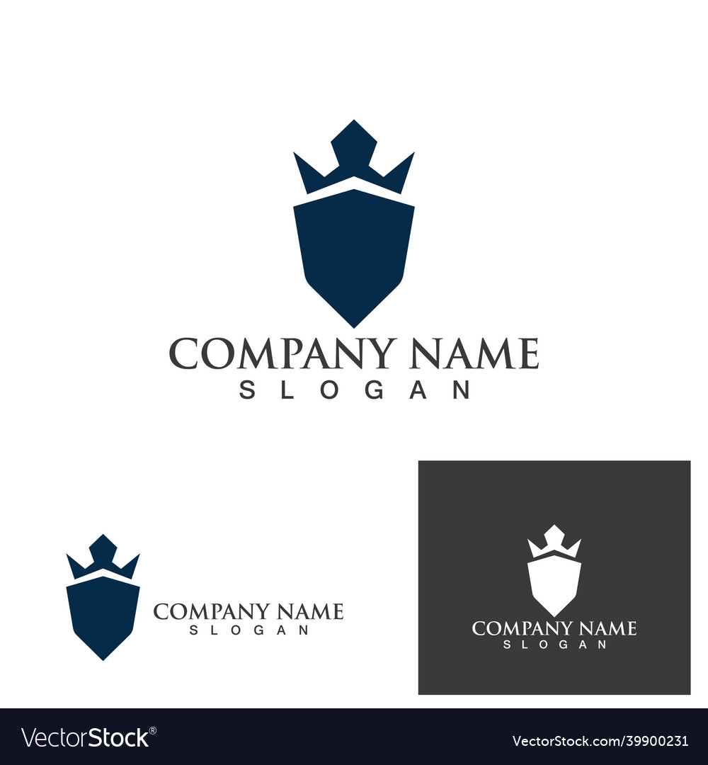 Security guard logo design shield Royalty Free Vector Image Security guard logo design shield Royalty Free Vector Image
