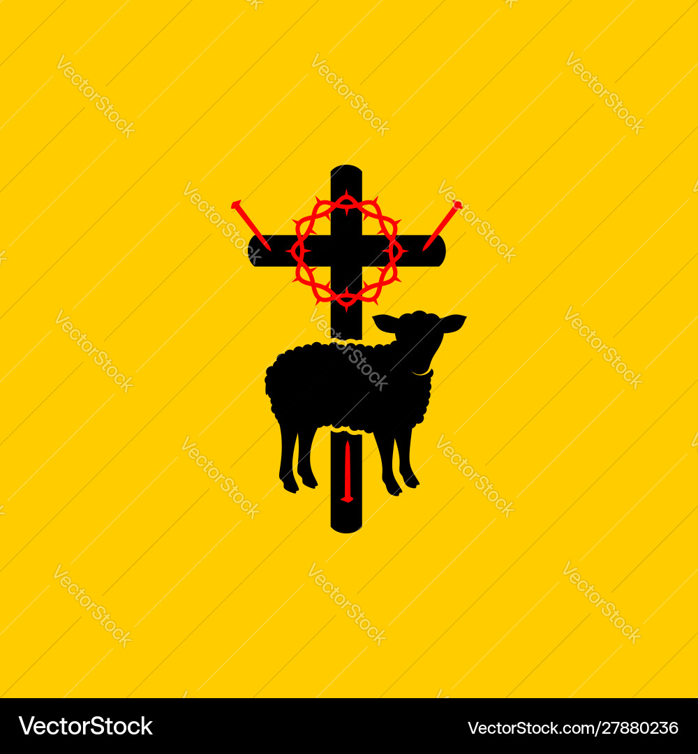 Christian symbols jesus christ Royalty Free Vector Image