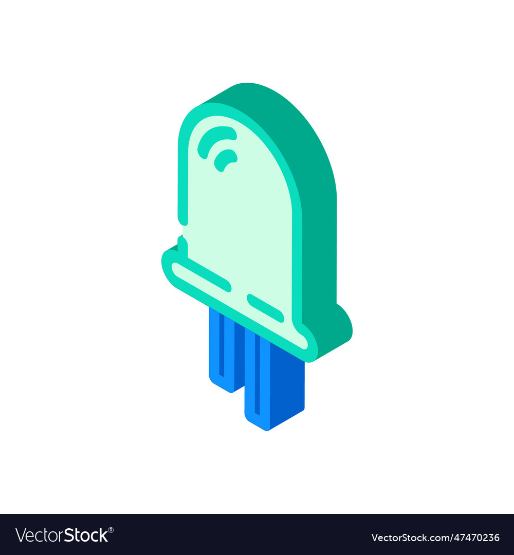 Diode electrical engineer isometric icon Vector Image Diode electrical engineer isometric icon Vector Image