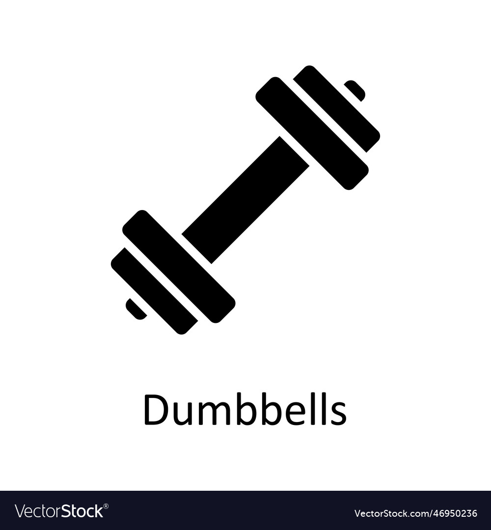 Dumbbells solid icon design s Royalty Free Vector Image