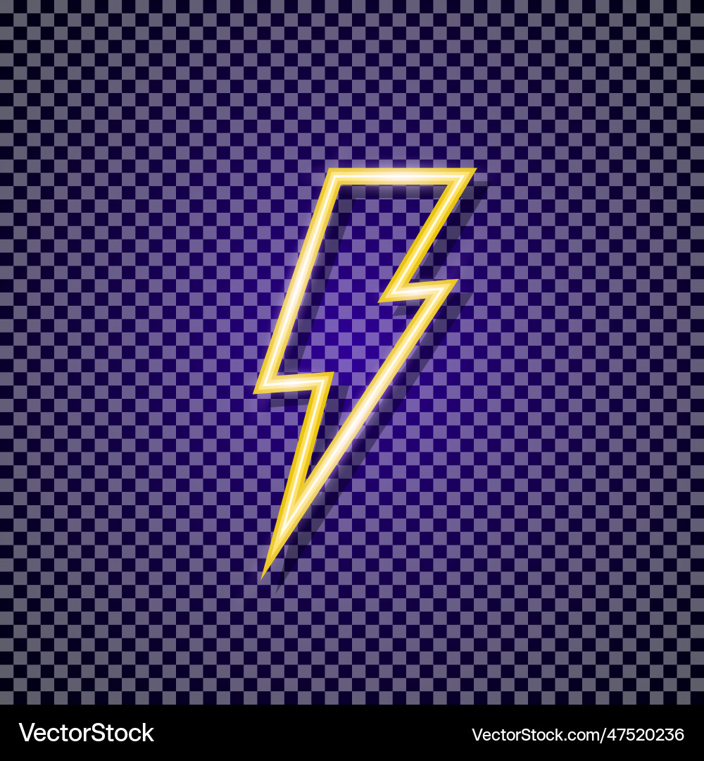 Energy symbol for electric power icon Royalty Free Vector