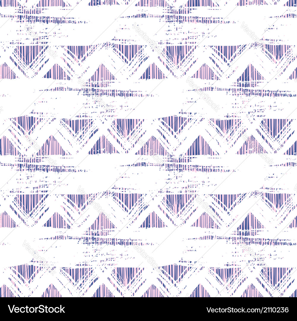 Ethnic zigzag hand drawn pattern Royalty Free Vector Image