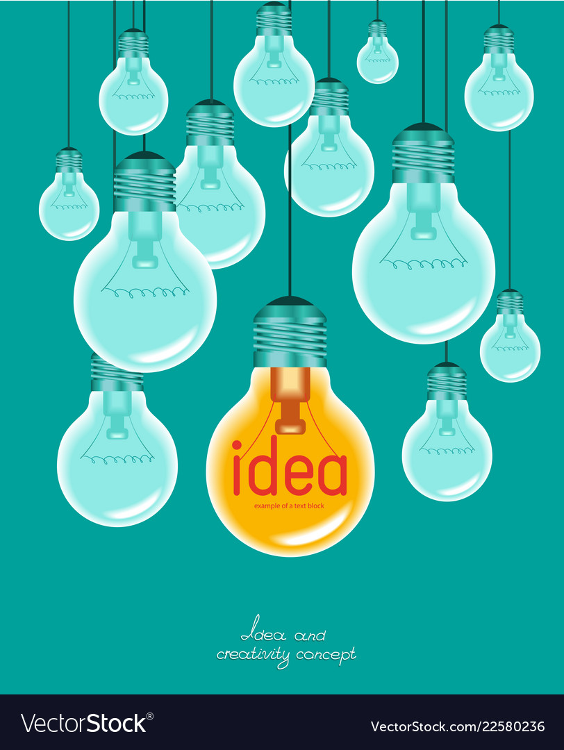 Idea and creativity Royalty Free Vector Image - VectorStock