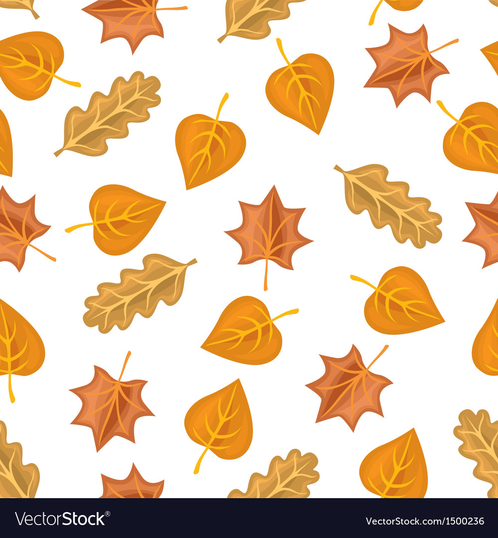 Leaves pattern Royalty Free Vector Image - VectorStock
