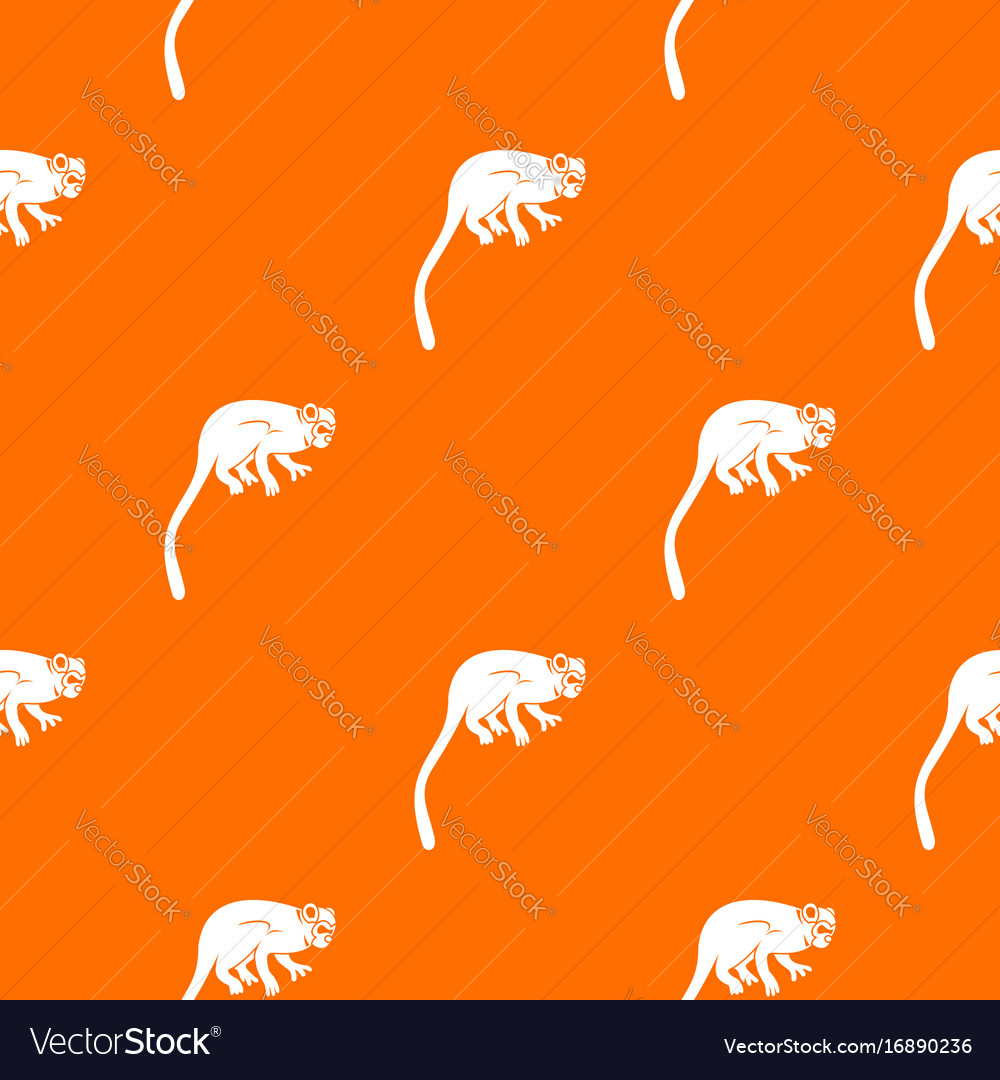 Marmoset monkey pattern seamless Royalty Free Vector Image