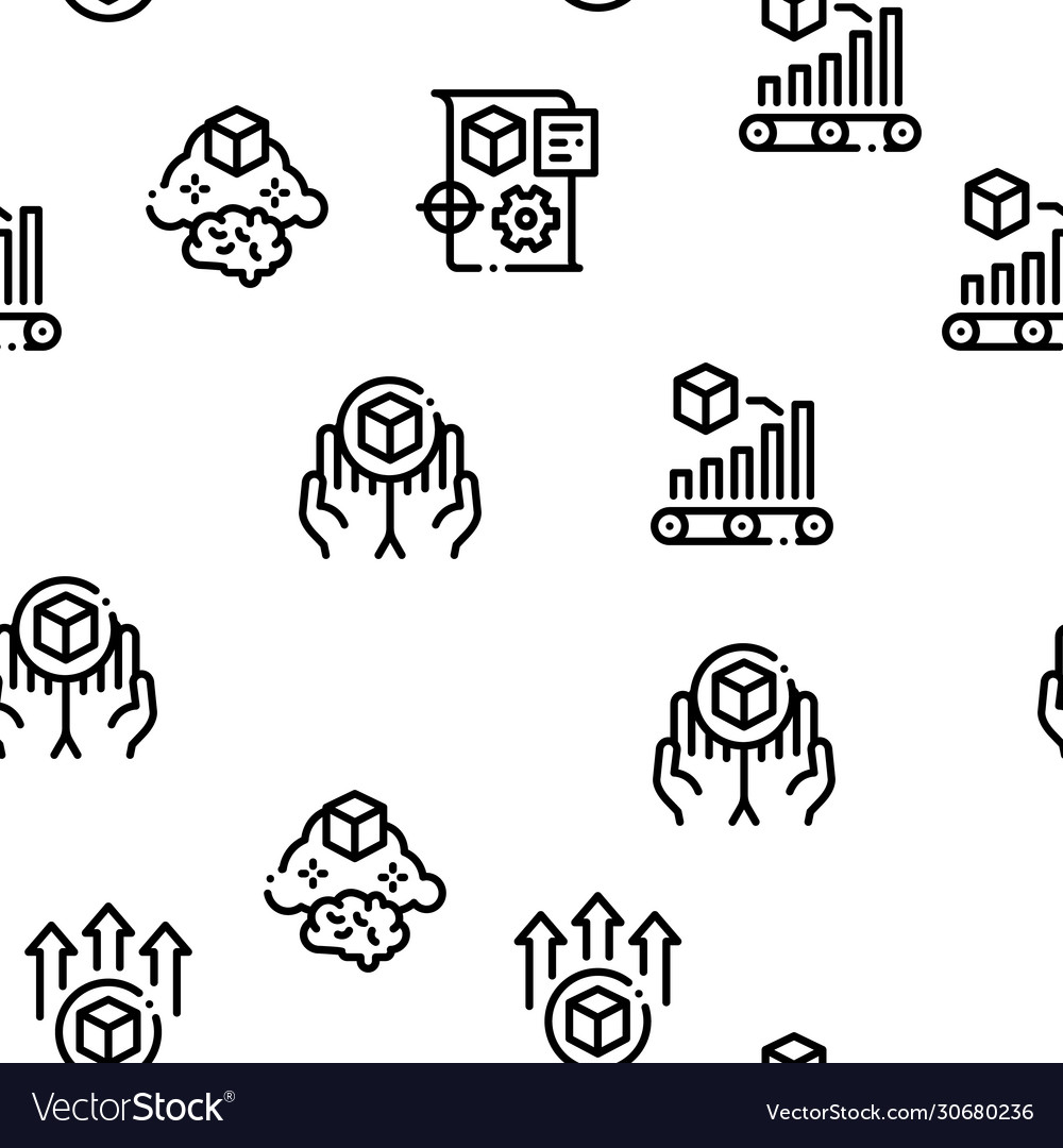 Product manager work seamless pattern Royalty Free Vector Product manager work seamless pattern Royalty Free Vector