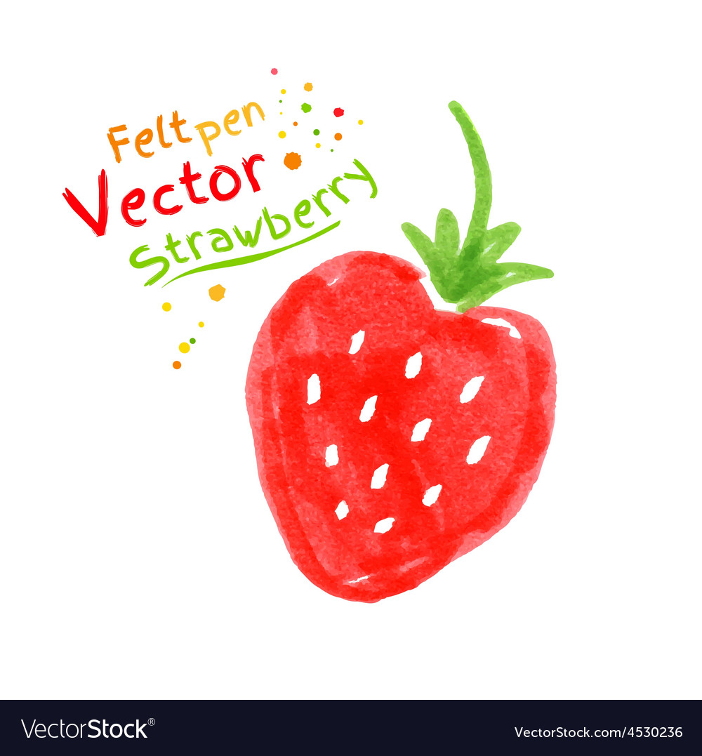 Strawberry Royalty Free Vector Image - VectorStock