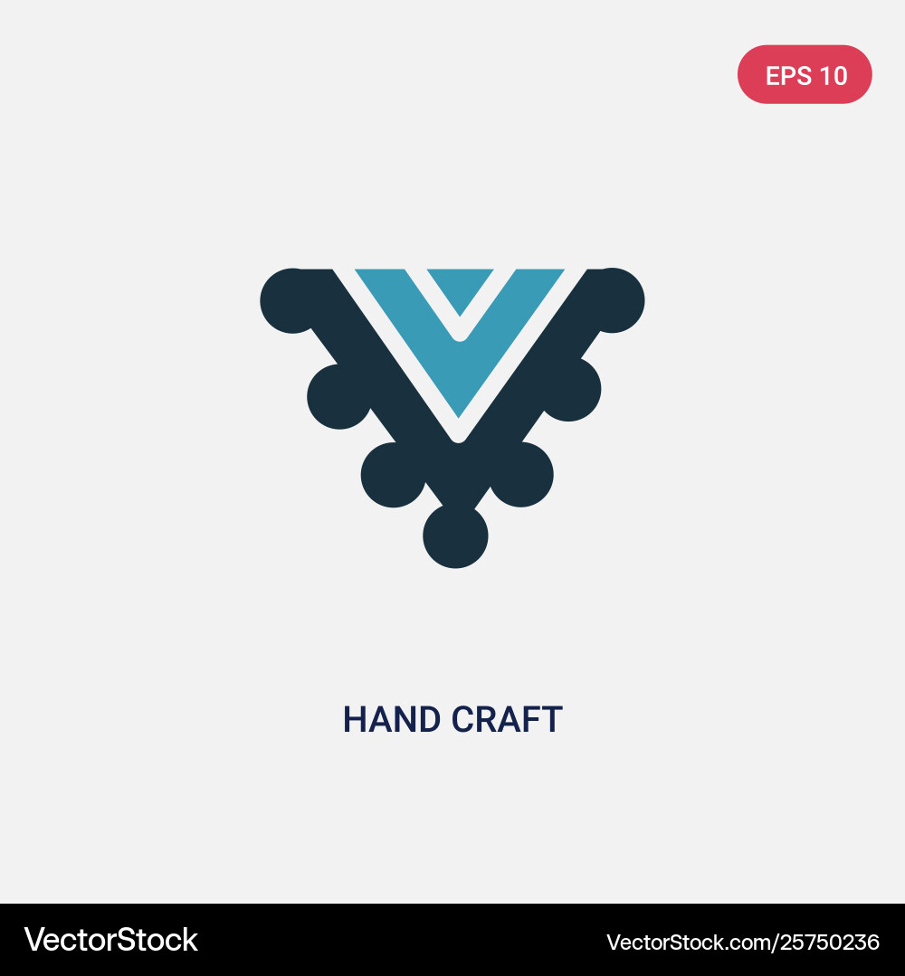 Two color hand craft icon from sew concept Vector Image