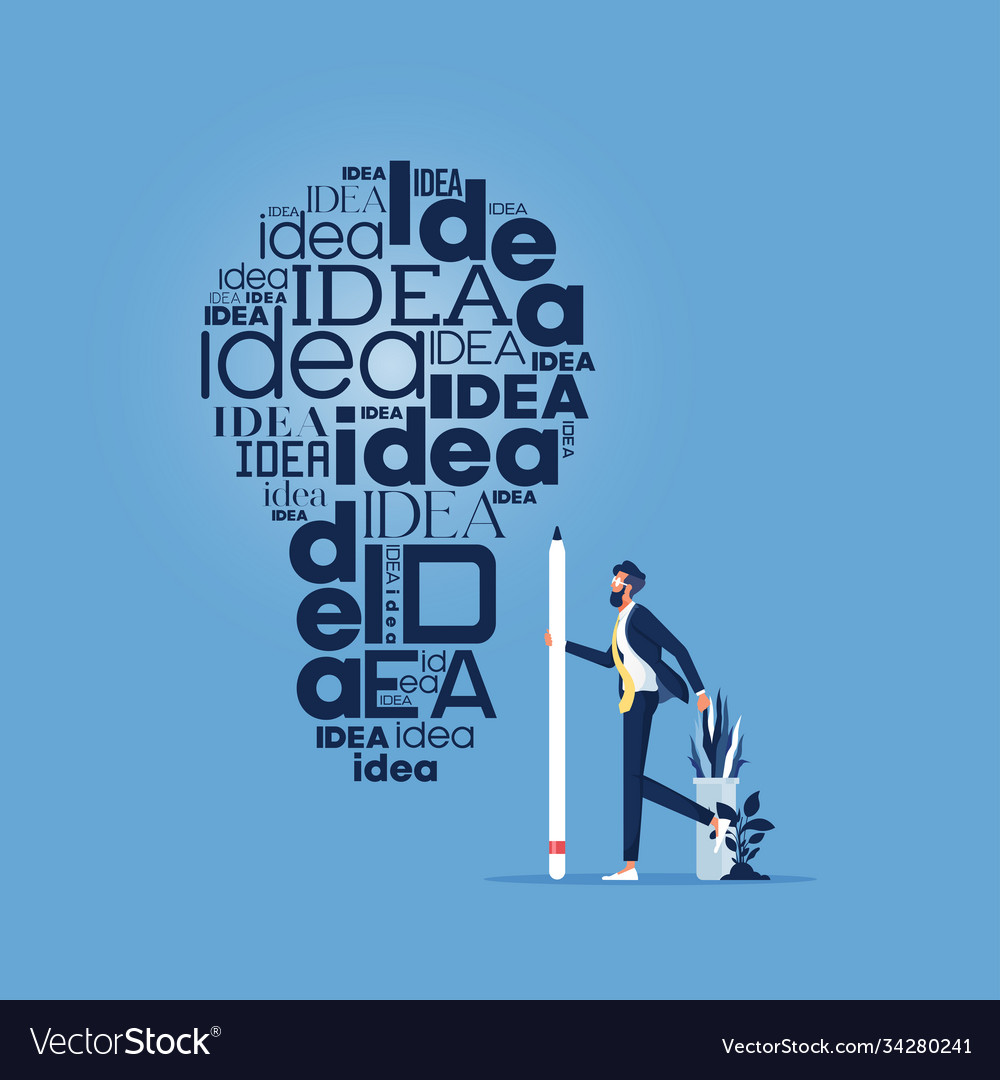 Business creative idea concept Royalty Free Vector Image Business creative idea concept Royalty Free Vector Image