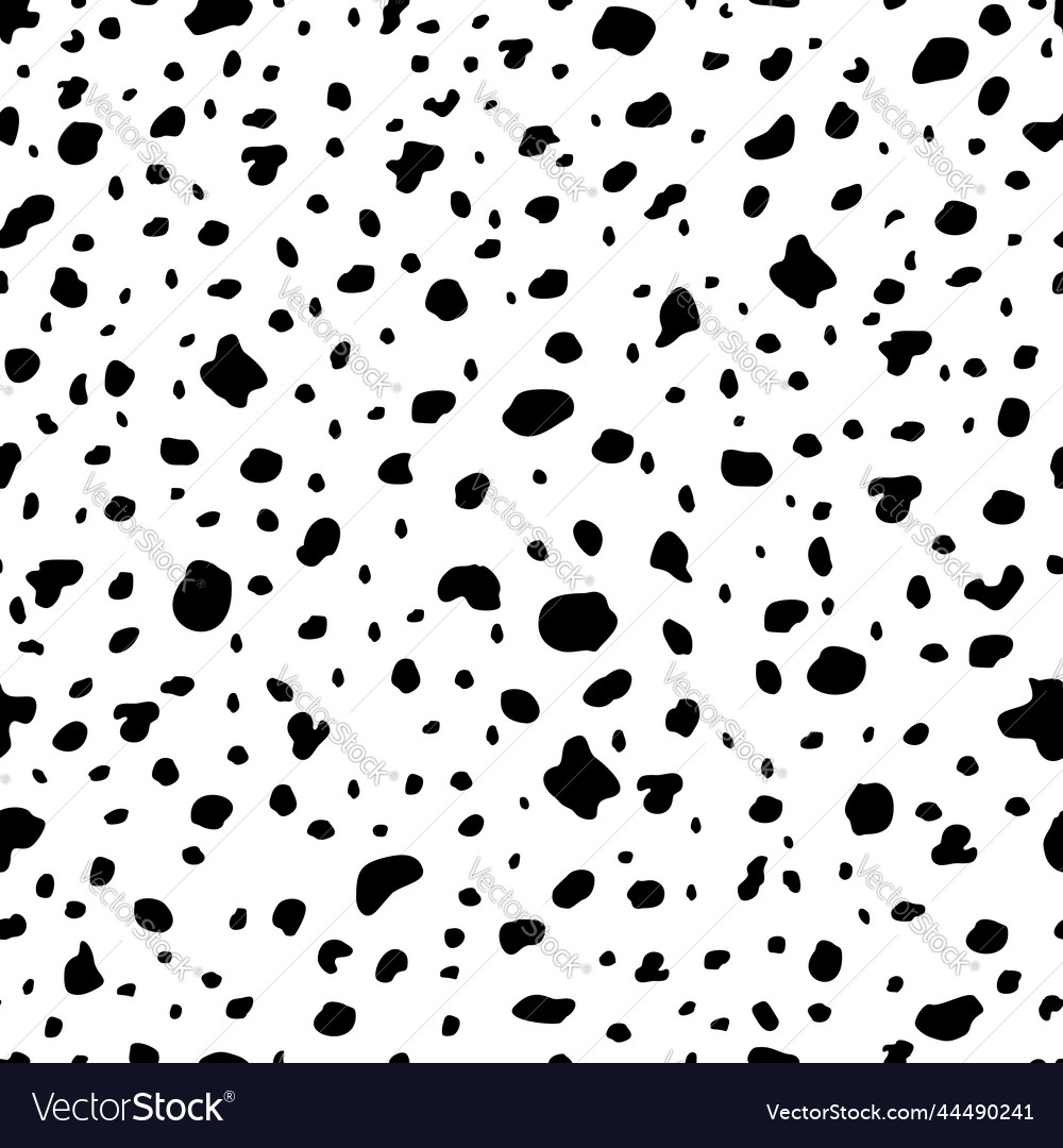 Dalmatian or cow seamless pattern background Vector Image