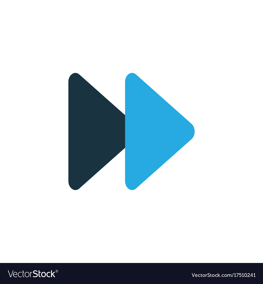 Fast forward colorful icon symbol premium quality Vector Image Fast forward colorful icon symbol premium quality Vector Image