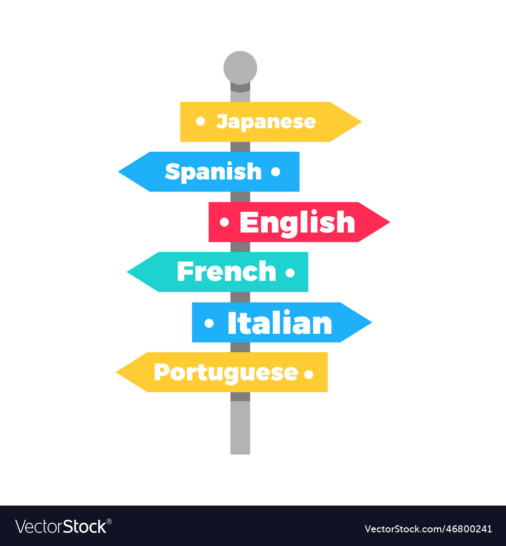 Language learning icon Royalty Free Vector Image