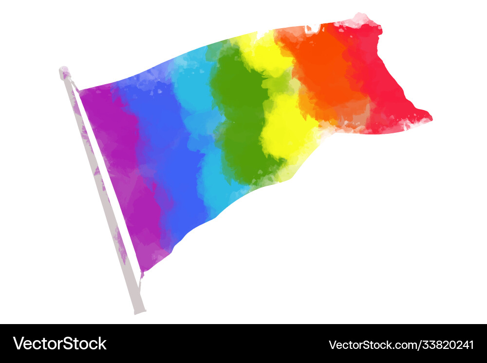 Lgbtq concept design with colorful elements in Vector Image