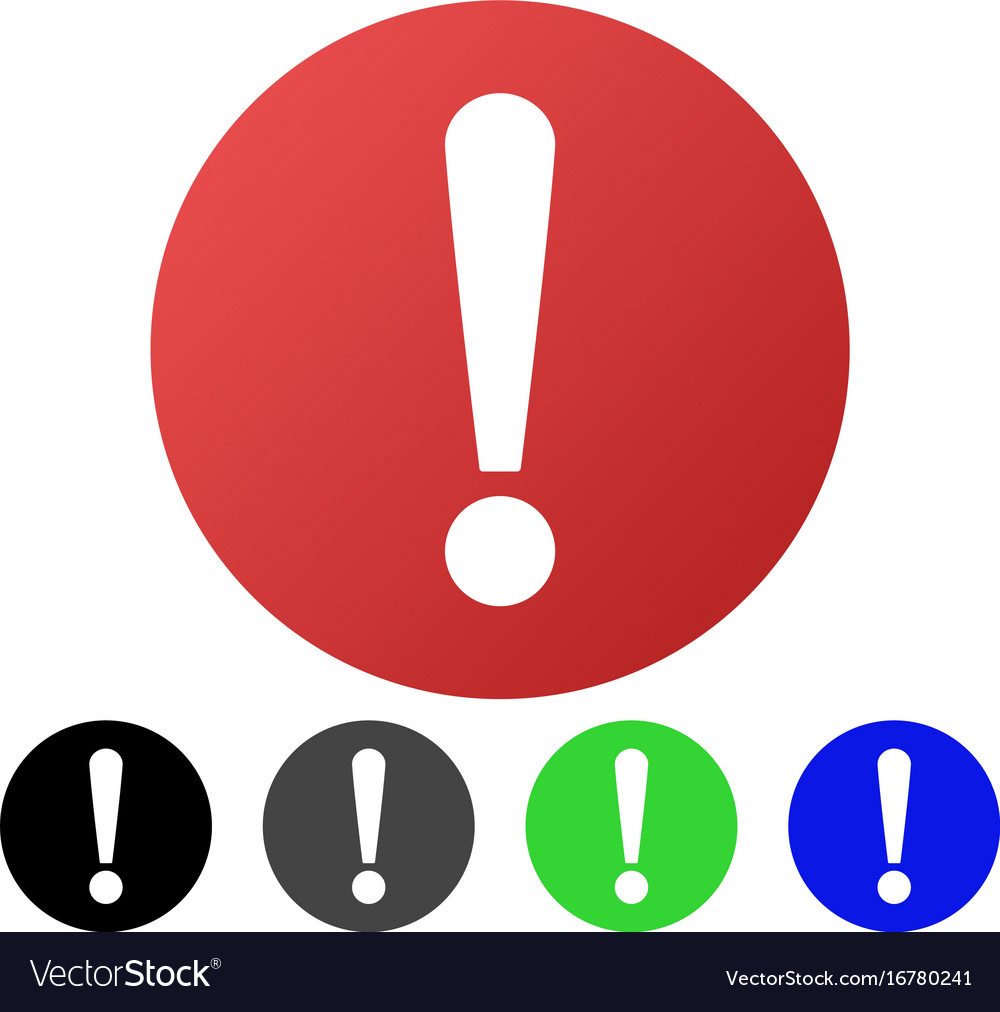 Problem flat gradient icon Royalty Free Vector Image