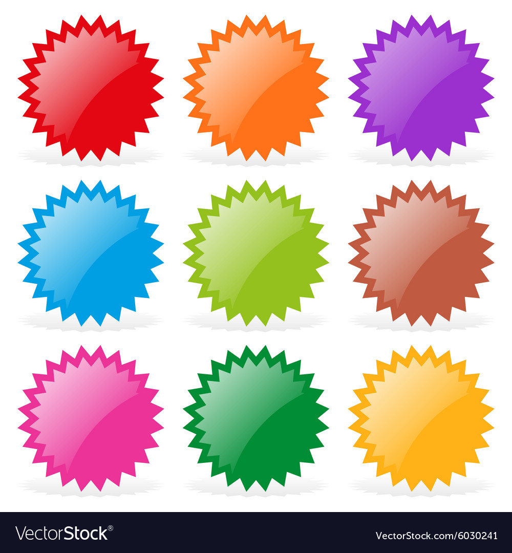 Stickers set Royalty Free Vector Image - VectorStock
