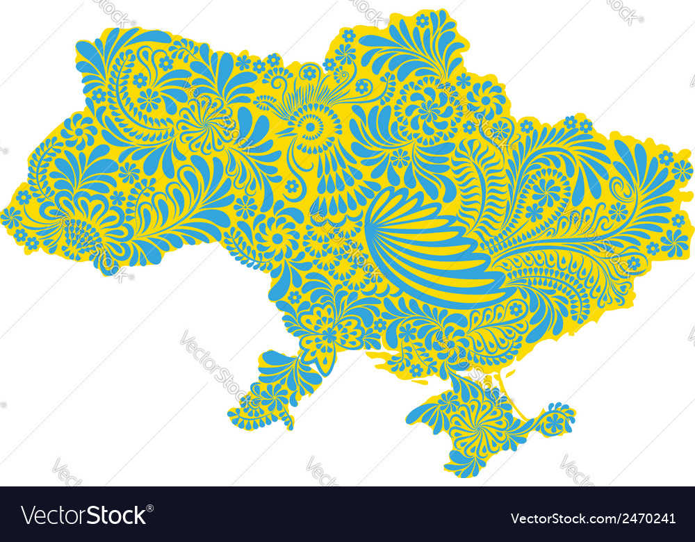 Ukraine pattern Royalty Free Vector Image - VectorStock