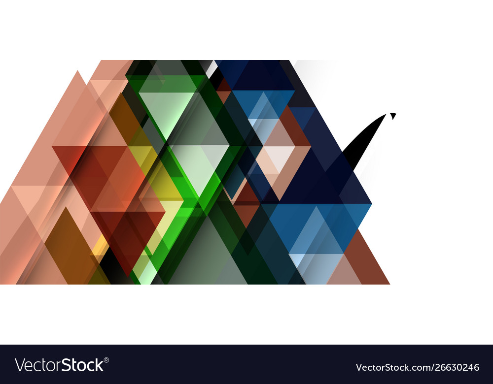 Abstract triangle pattern colorful backdrop Vector Image