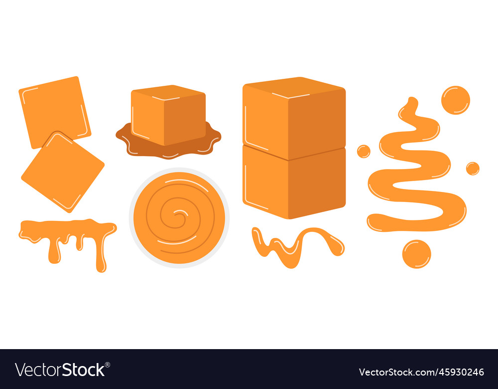 Caramel Royalty Free Vector Image - VectorStock