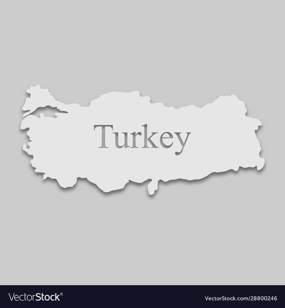 Map turkey Royalty Free Vector Image - VectorStock