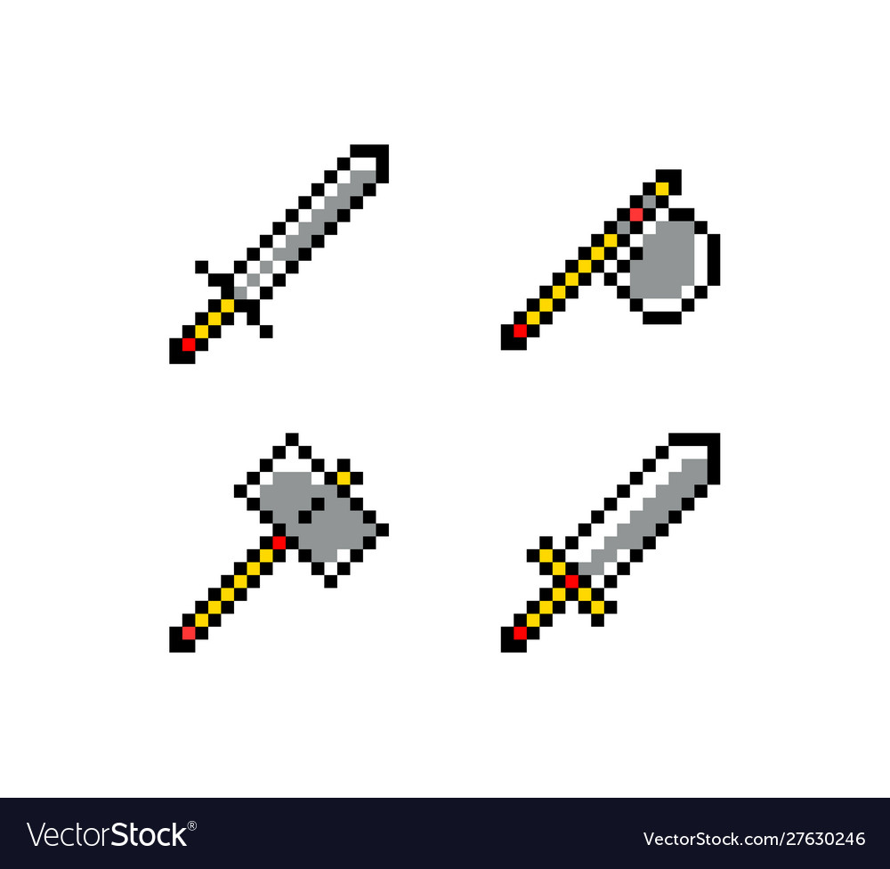Pixel object art Royalty Free Vector Image - VectorStock