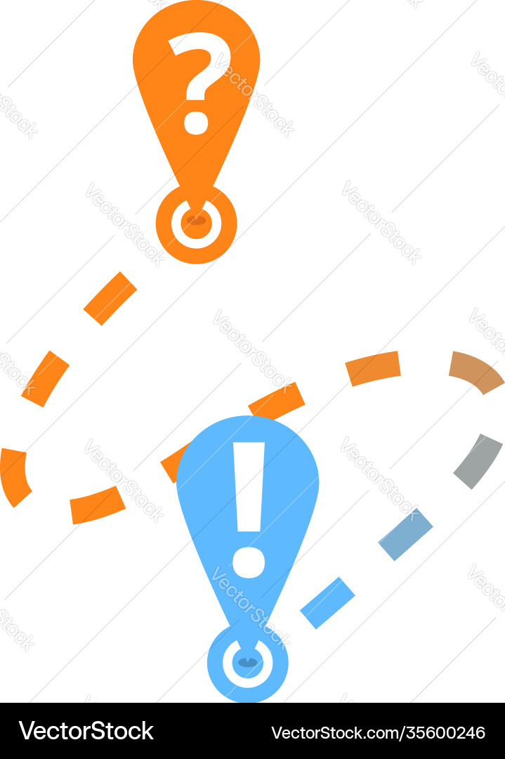 Problem solving route icon cartoon style Vector Image