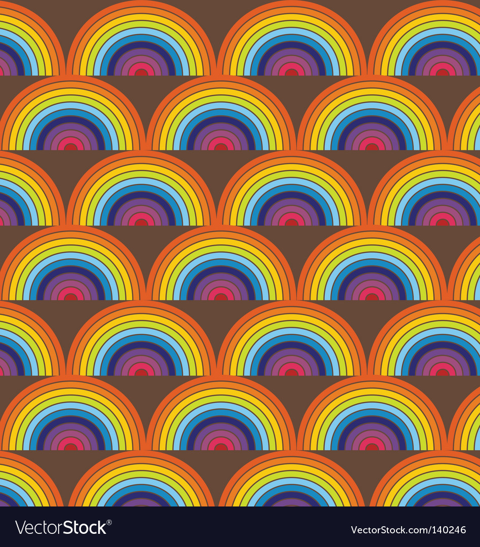 Rainbow pattern Royalty Free Vector Image - VectorStock