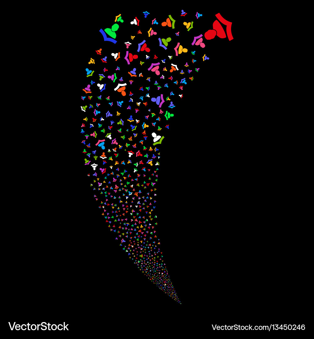 Reader random stream Royalty Free Vector Image