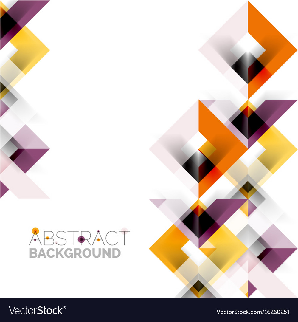 Modern square geometric pattern design on white Vector Image