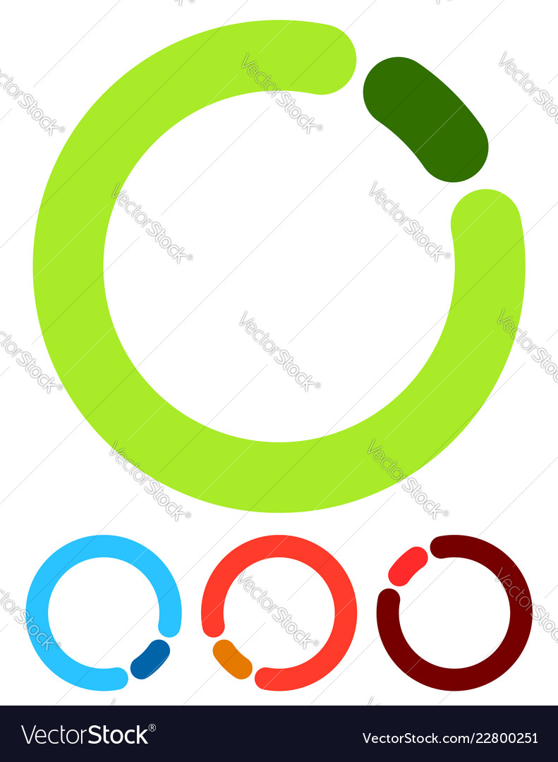 Preloader or buffer shapes circular elements Vector Image Preloader or buffer shapes circular elements Vector Image